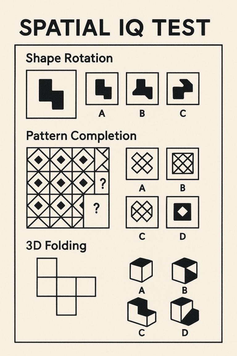Spatial Intelligence Test – Understanding Visual Spatial IQ & Reasoning